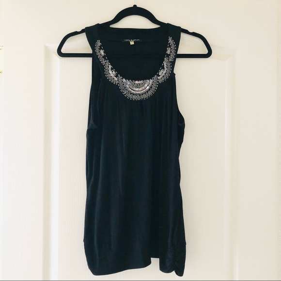 Cable & Gauge | Tops | Cable Gauge Embellished Sequined Scoop Tank ...